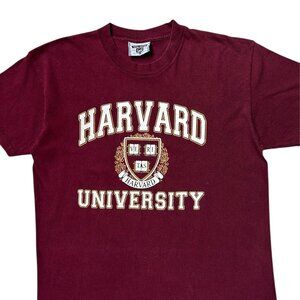 Lee | Shirts | 9s Vintage Harvard University Tshirt Burgundy Lee Tag ...